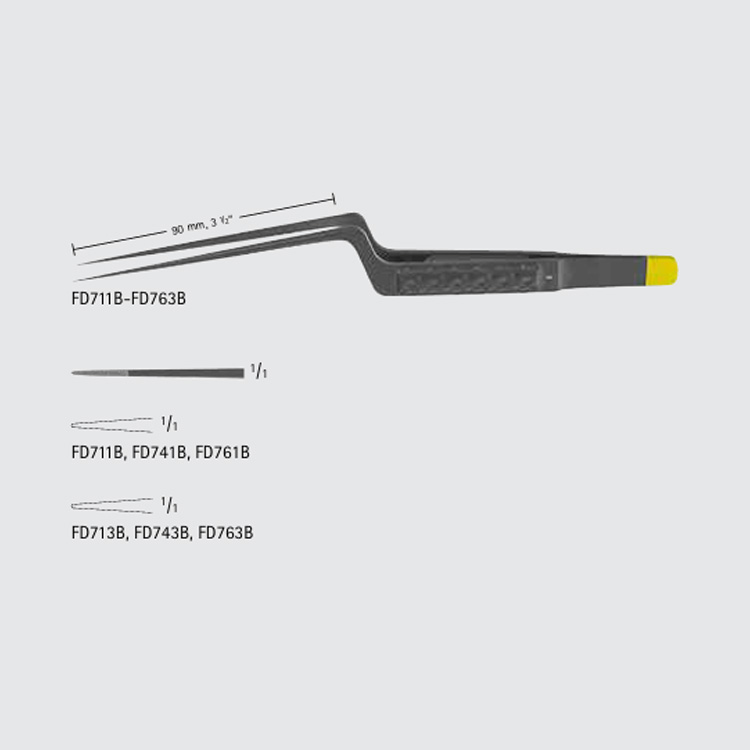 MIN, Noir Micro Tissue Forceps W/ Golfball Handle – Tool de Surgical