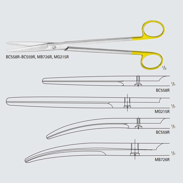 DUROTIP TC MAYO Dissecting Scissors – Tool de Surgical