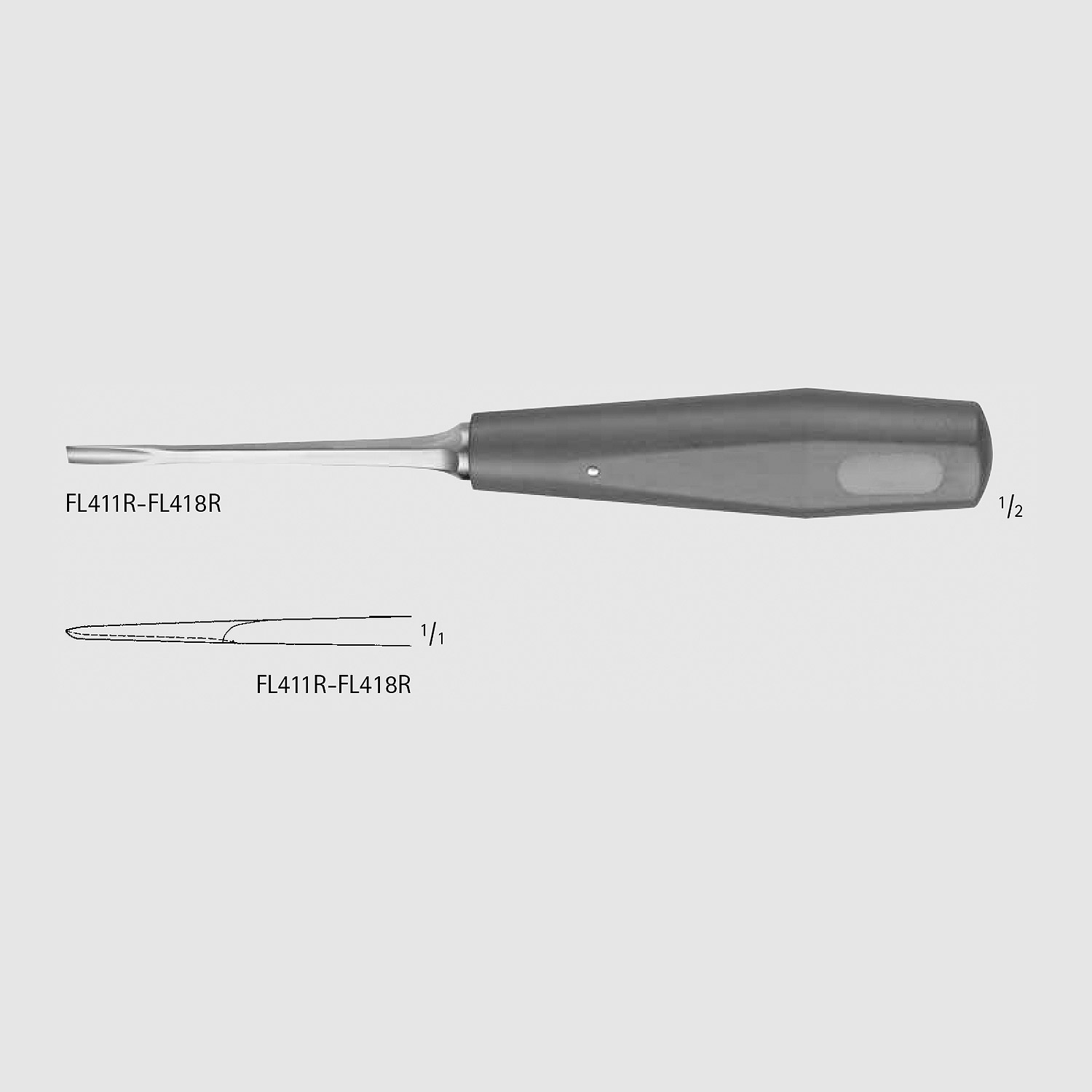 LEXER Gouge W/ PEEK Handle – Tool de Surgical